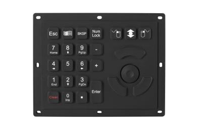 China Black Silicone 22 Key Keyboard For Diagnostic Equipments / Operation Rooms for sale