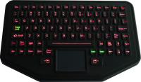 China Wide Temperature Silicone Industrial Keyboard Desktop Type For Military for sale
