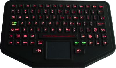 China Wide Temperature Silicone Industrial Keyboard Desktop Type For Military for sale