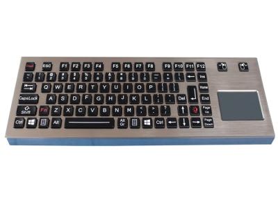 China Ruggedized Desktop Waterproof Keyboard With Touchpad IP68 89 Keys Metal Backlight for sale