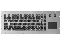 China Marine Rugged Keyboard Industrial Metal with Touchpad Kiosk IP67 for sale