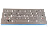 China Ultra Thin Industrial Computer Keyboard 56 Keys IP68 Desktop Stainless Steel Washable for sale