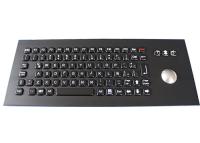 China Black Industrial Customized Stainless Steel Keyboard With Trackball 86 Keys for sale