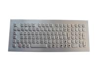 China Desktop Stainless Steel Keyboard 102 Keys IP68 Industrial For Koisk Library for sale