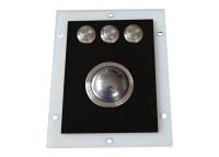 China Black Titanium Electroplated 38mm IP67 Dynamic Waterproof Vandal Proof Stainless Steel Trackball for sale