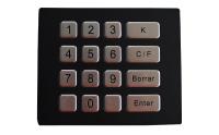 China IP67 Metal Numeric Keypad 16 Keys For Security Atm Access Control for sale
