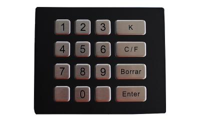 China IP67 Metal Numeric Keypad 16 Keys For Security Atm Access Control for sale