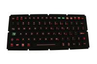 China Ruggedized Computer Silicone Rubber Keypad IP67 EMC USB PS2 Wired With Backlit for sale