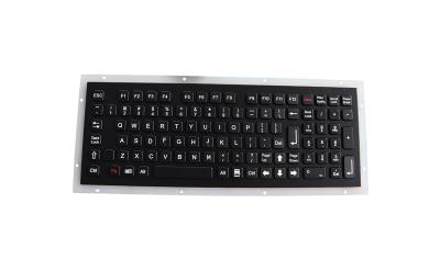 China Compact Format 2.0mm Key Travel Black Metal Keyboard dynamic waterproof for sale