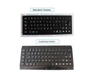 China IP67 Black Metal Industrial Keyboard Vandal Proof Panel Mount for sale