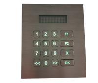 China Stainless Steel VFD Display Backlight RS232 Metal Keypad IP67 for sale