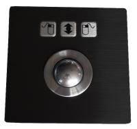 China Anti Vandal IP67 Dynamic Stainless Steel Optical Trackball PS2 for sale