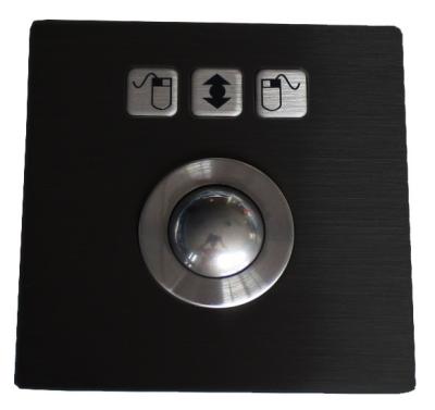 China Anti Vandal IP67 Dynamic Stainless Steel Optical Trackball PS2 for sale