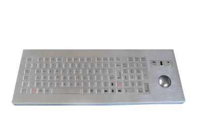 China IP65  industrial Metal Keyboard with numeric keys with trackball for sale