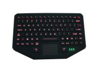 China Membrane Switch Backlit Usb Silicone Rubber Keyboard Integrated Touchpad for sale