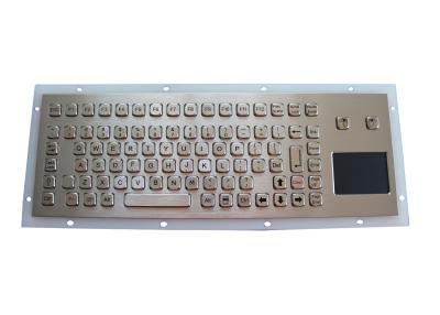 China Dynamic PS2 Panel Mount Metal Keyboard Ruggedized Touchpad for sale