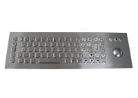 China IP67 Panel Mounted Keyboard 74 Keys 400DPI With Mechanical Trackball for sale