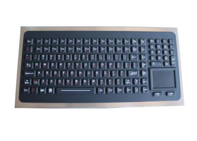 China USB PS2 Washable Silicone Industrial Desktop Keyboard IP68 With Touchpad for sale