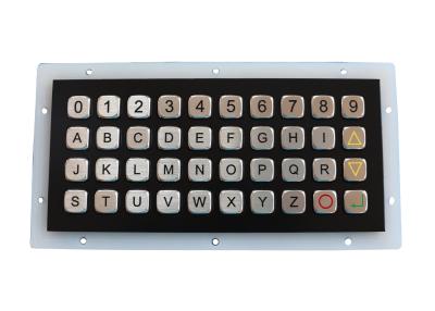 China Dynamic Waterproof Metal Keypad IP67 Stainless Steel 40 Keys Titanium for sale