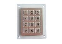 China IK09 ESD Metal Numeric Keypad SUS304 Brushed For Bank Kiosks for sale