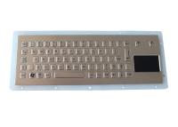 China Short Stroke Industrial Keyboard With Touchpad IP67 Dynamic Vandal Proof for sale