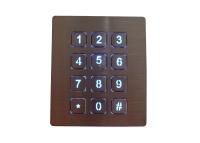 China Brushed SS RS232 Backlit USB Keyboard IP67 With 0.45mm Stroke for sale
