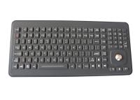 China Medical Silicone Rubber Keyboard Rectangular Keys With 25mm Optical Trackball for sale