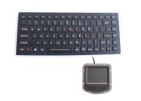 China Aluminum Alloy Military Keyboard IP67 USB With 400DPI Touchpad for sale