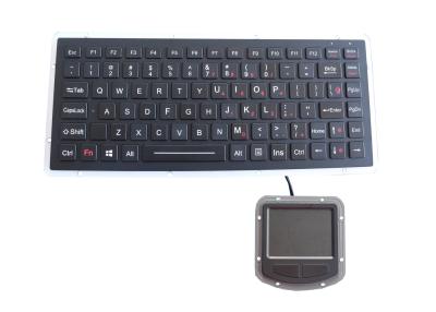 China Aluminum Alloy Military Keyboard IP67 USB With 400DPI Touchpad for sale