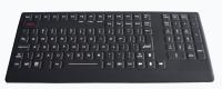 China IP68 Silicone rubber 106 keys dynamic rated and ruggedized military grade keyboard for sale