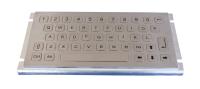 China Mini size ruggedized keyboard with 47key for rear panel mount metallic keyboard for sale