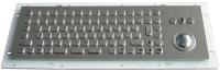 China Industrial Metal Kiosk Compact Keyboard with Ruggedized Trackball for sale
