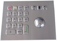 China IP65 304 stainless steel  trackball pointing device mouse USB interface for sale