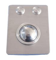 China IP65 vandal proof metal trackball pointing device with 2 mouse buttons for sale