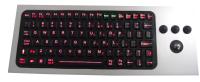 China 86 keys red silicone rubber military grade keyboard with PS/2 , USB connection cables for sale