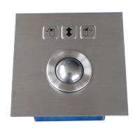 China Dust-proof 25mm top panel mounting steel mini stainless steel optical trackball for sale