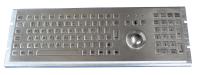 China IP65  Ruggedized Keyboard  with Fn keys and trackball and rear panel mounting for sale