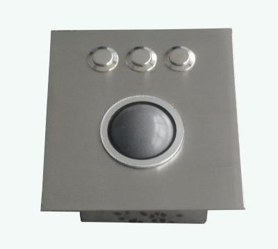 China IP68 washable metal resin  Optical Trackball Pointing Device Anti - vandal for sale