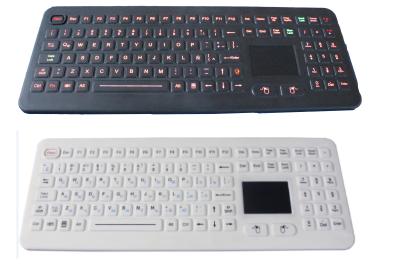 China IP68 waterproof industrial rubber medical keyboard with backlit touchpad for sale