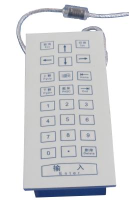 China 19 key industrial membrane IP65 keypad with USB , short stroke 0.45mm for sale
