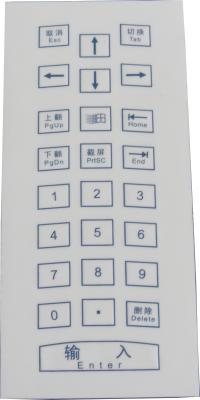 China Dot matrix scratch proof Industrial Membrane Keyboard with numeric keypad for sale
