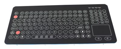 China 120 Keys Membrane Keyboard With Touchpad and Functions and FN Keys for sale