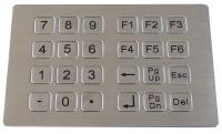 China Stainless steel metal keypad for kiosk for sale