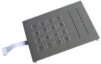 China Ruggedized Weatherproof Metal Keypad With 16 Keys for acces control system for sale