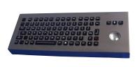 China Waterproof IP65 Desktop Industrial Keyboard With Trackball /  rollerball keyboard for sale