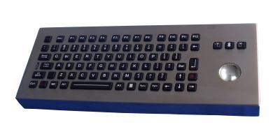 China Waterproof IP65 Desktop Industrial Keyboard With Trackball /  rollerball keyboard for sale