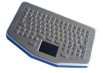 China 92 keys 2.00 Long stroke industrial metal coal mine keyboard with touchpad for sale