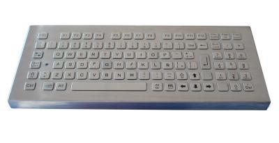 China IP65 Short Stroke Vandal Proof Stainless Steel Industrial Metal Desktop Keyboard With USB for sale