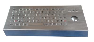 China 82 keys industrial dynamic waterproof desktop metal keyboard with trackball and Fn keys for sale