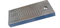 China 82 keys industrial dynamic waterproof desktop metal keyboard with trackball and Fn keys for sale